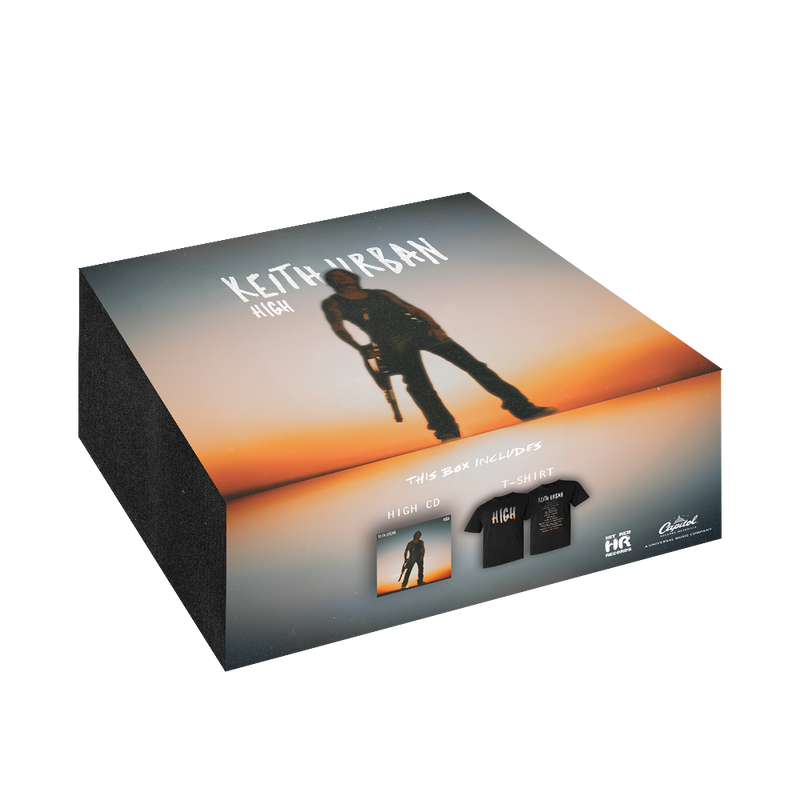 HIGH Box Set (CD + Photo Card + T-Shirt) - Keith Urban Album Store